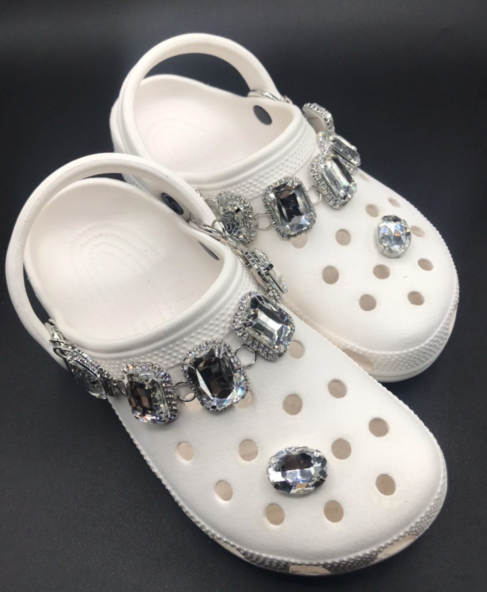 Crocs Chain Charm With Silver Luxury Jewelry Crystal With - Etsy