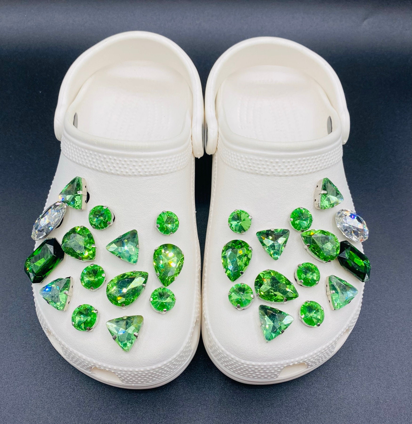 Crocs High Quality Red and Green Luxury Crystal Charms for - Etsy