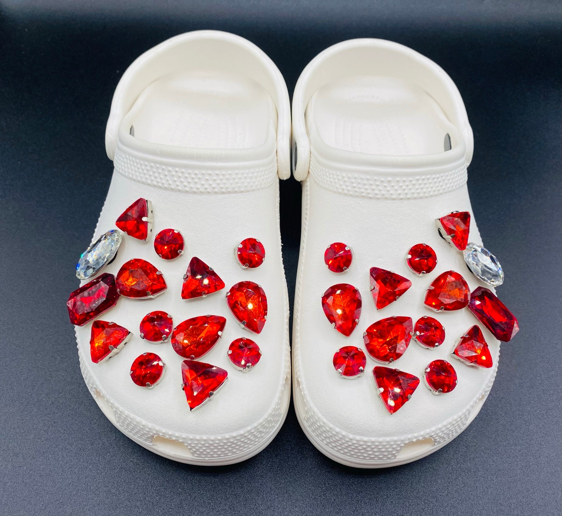 Crocs High Quality Red and Green Luxury Crystal Charms for - Etsy