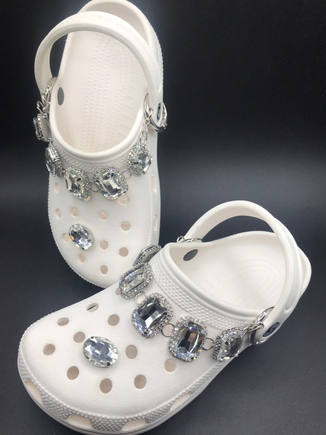 Crocs Chain Charm With Silver Luxury Jewelry Crystal With - Etsy