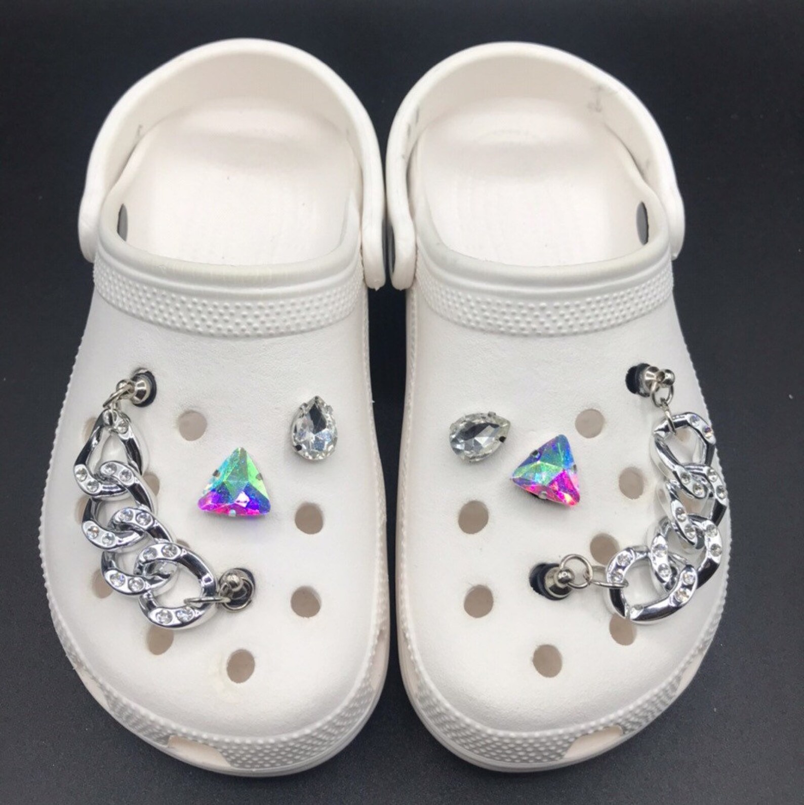 Crocs Rhinestone Chain With Crystal Charm Set for Holiday Gift/ Wedding ...