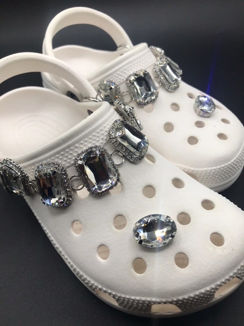 Crocs Chain Charm With Silver Luxury Jewelry Crystal With - Etsy