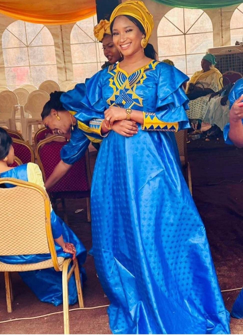 Bazin Riche/bazin Outfit/bazin/bazin Riche Dress/bazin Brocade/bazin ...