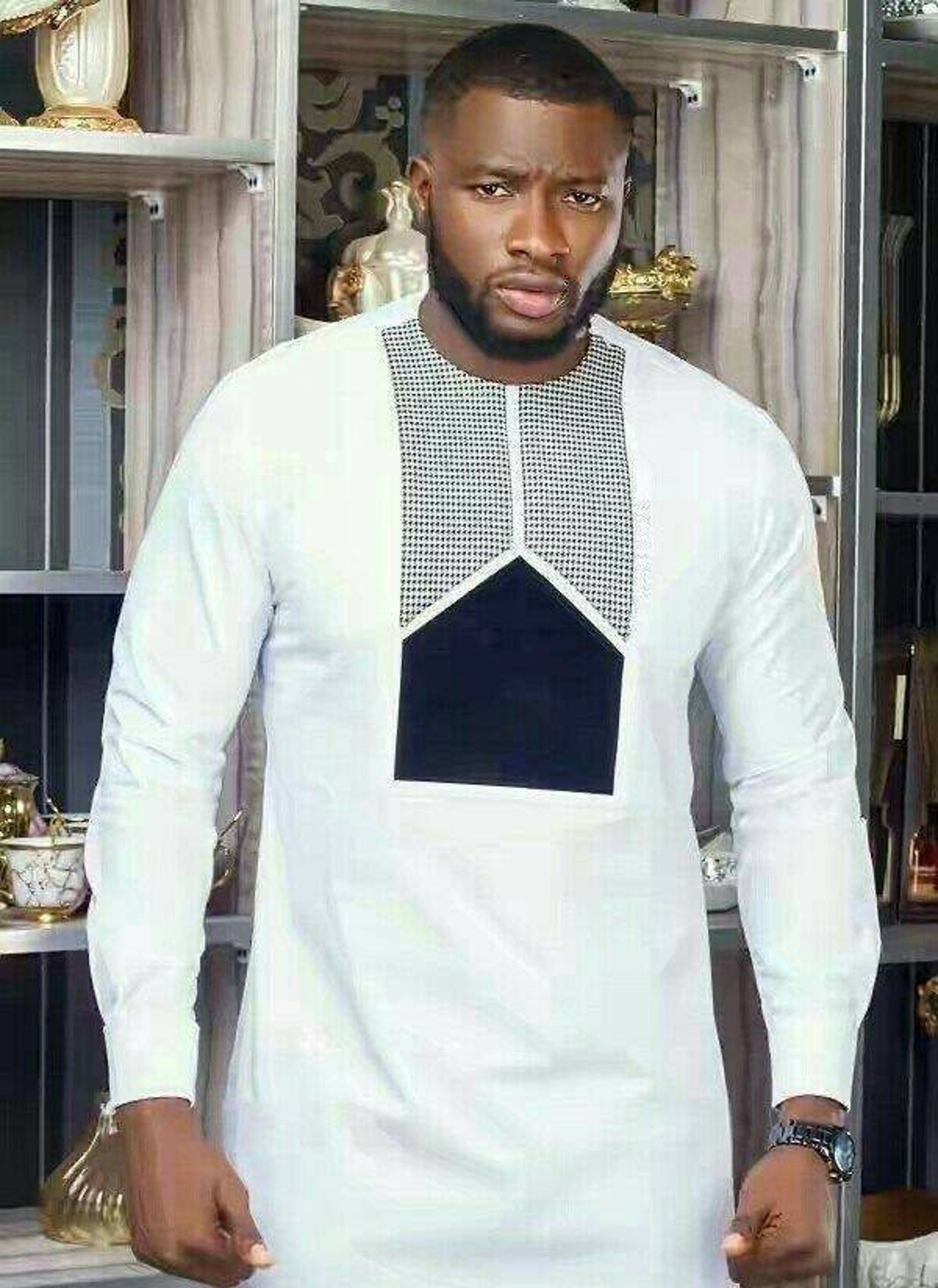 Chike African Men Shirt and Matching Pant , Men Wedding Suit, African ...