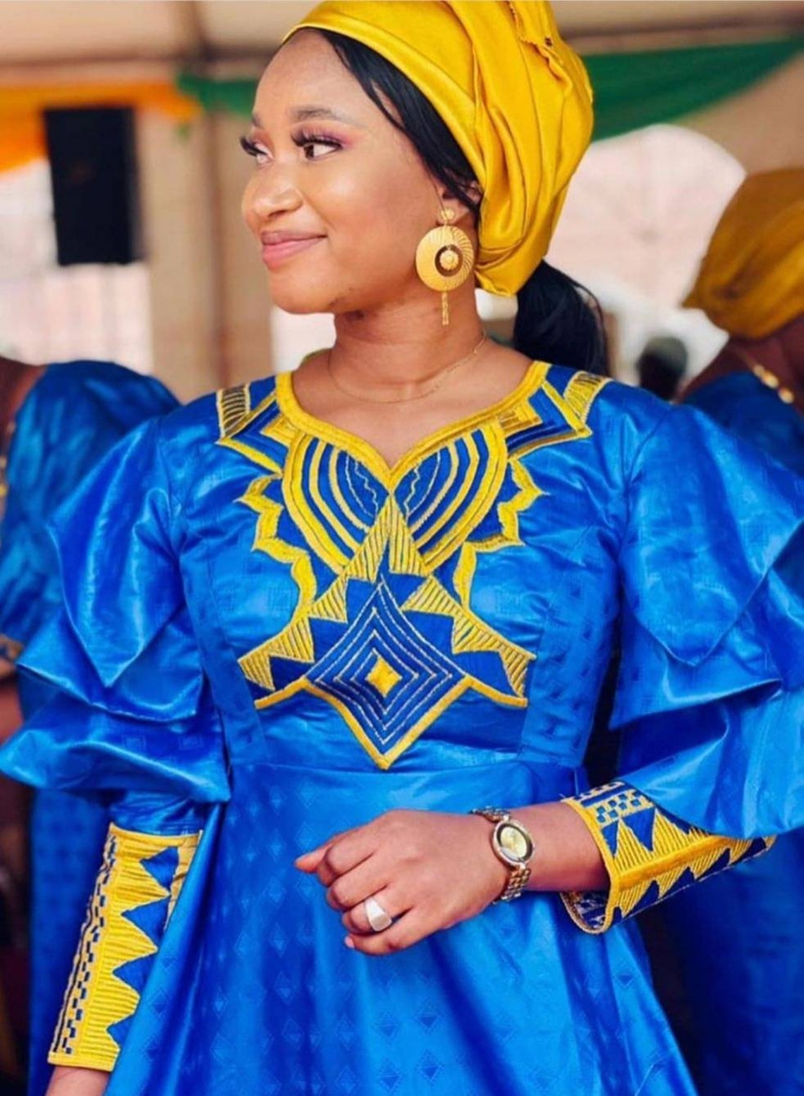 Bazin Riche/bazin Outfit/bazin/bazin Riche Dress/bazin Brocade/bazin ...