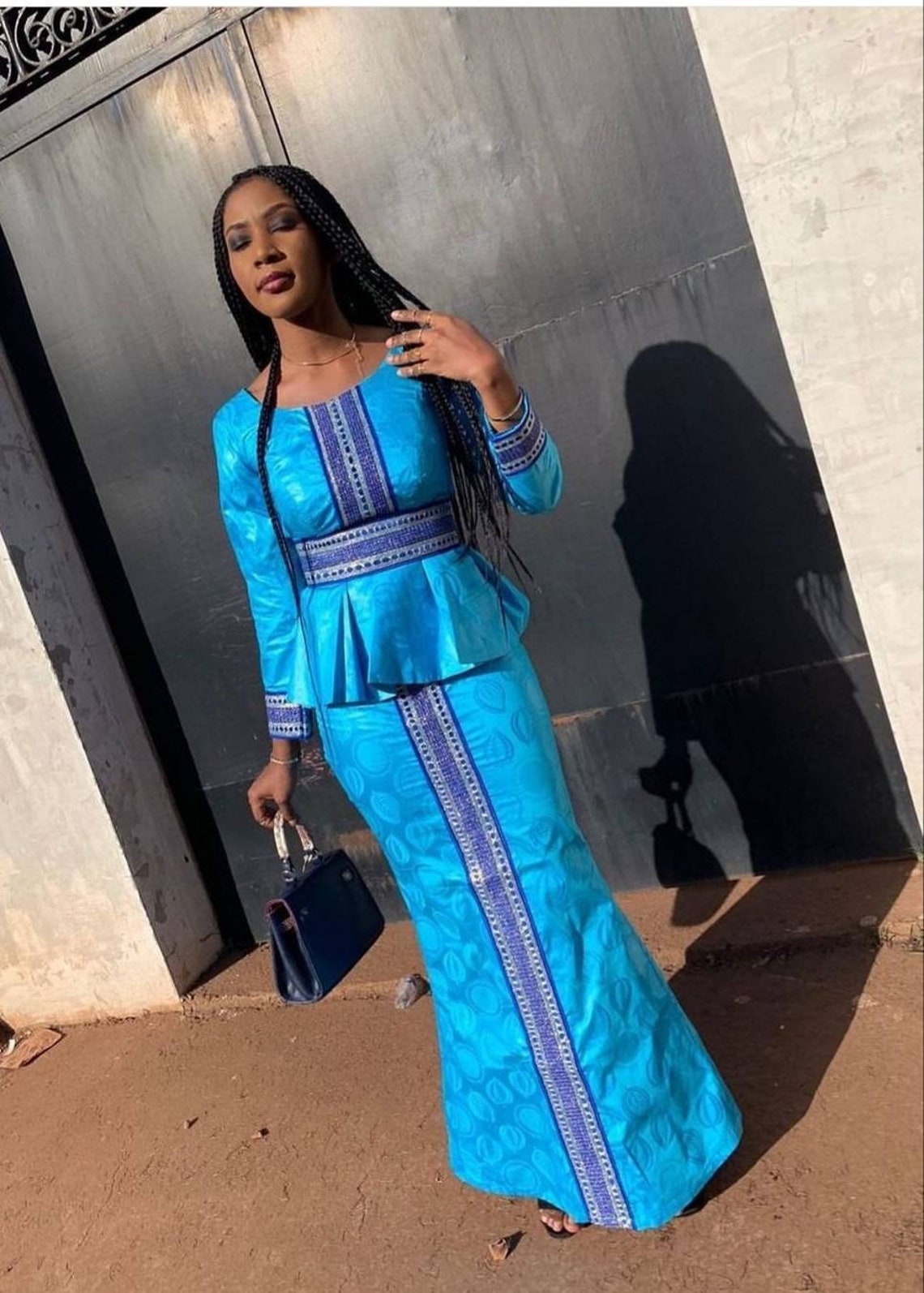 Rimi Bazin Riche/bazin Outfit/bazin/bazin Riche Dress/bazin Brocade ...