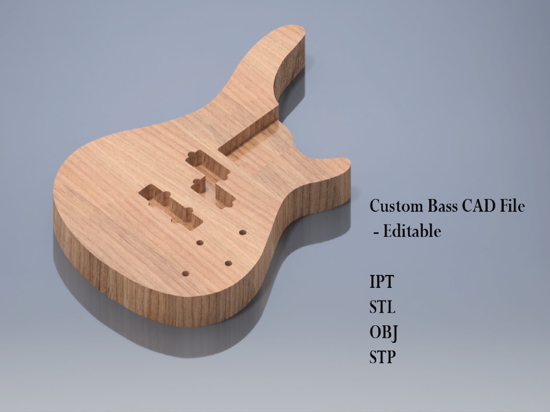Custom Bass 3D CAD File | CNC | Editable - Etsy
