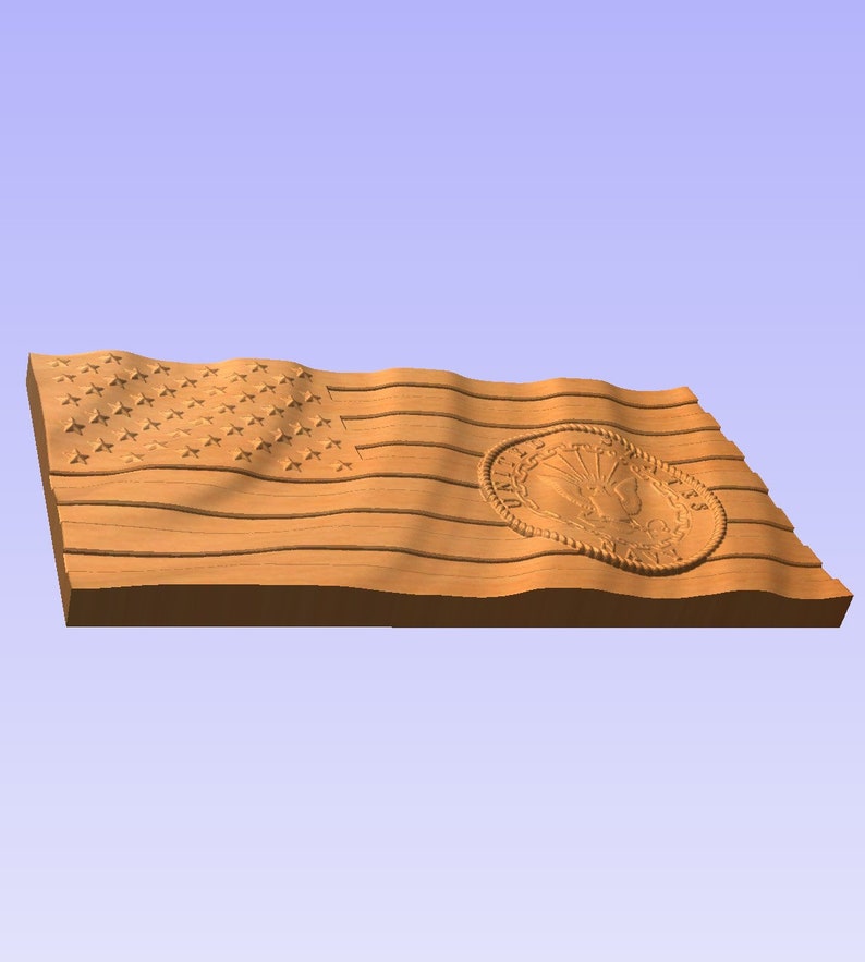 Navy American Flag CNC File | CRV and STL File - Etsy