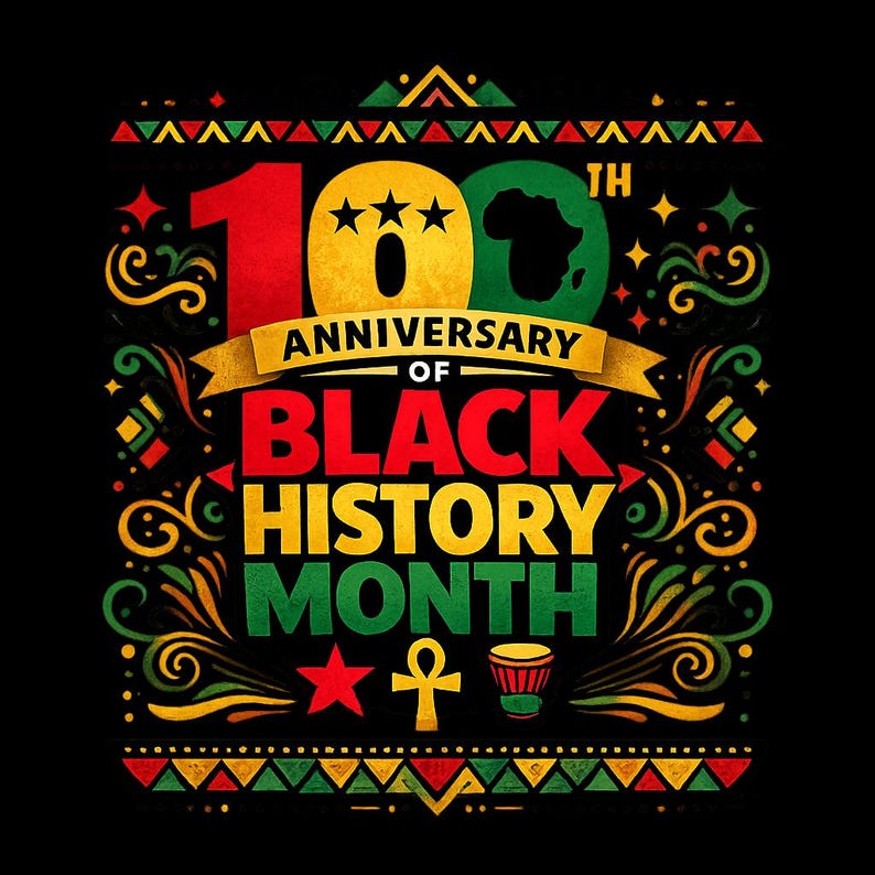 100 Years of Black History Month PNG Bundle - Etsy