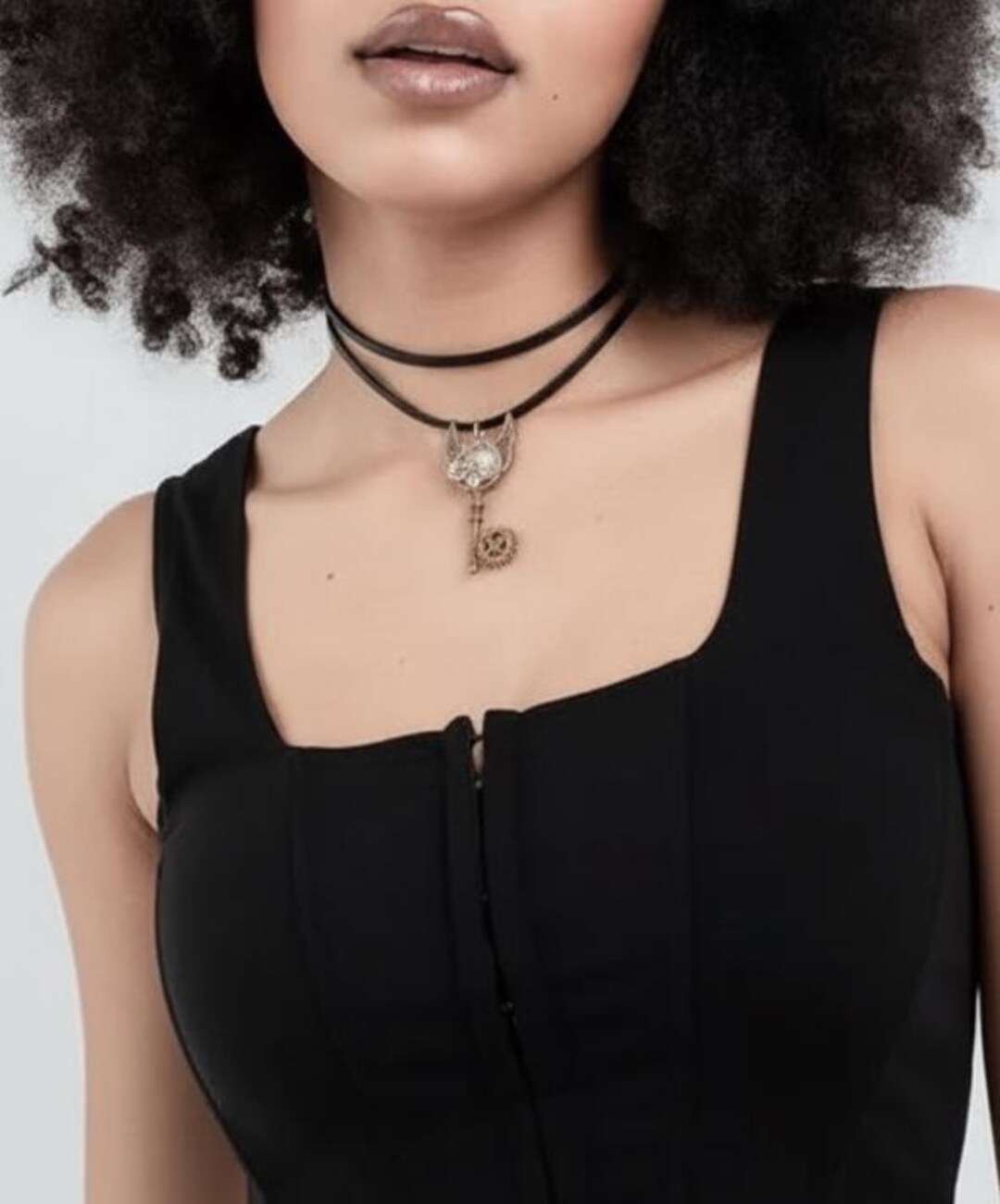 Handmade Steampunk Flying Key Choker – Retro-futuristic Double Layer - Etsy