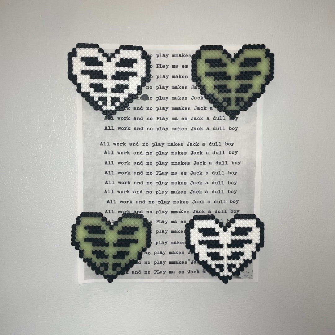 Ribcage Heart Perler Bead Magnets - Etsy
