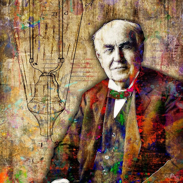 Thomas Edison Poster - Etsy