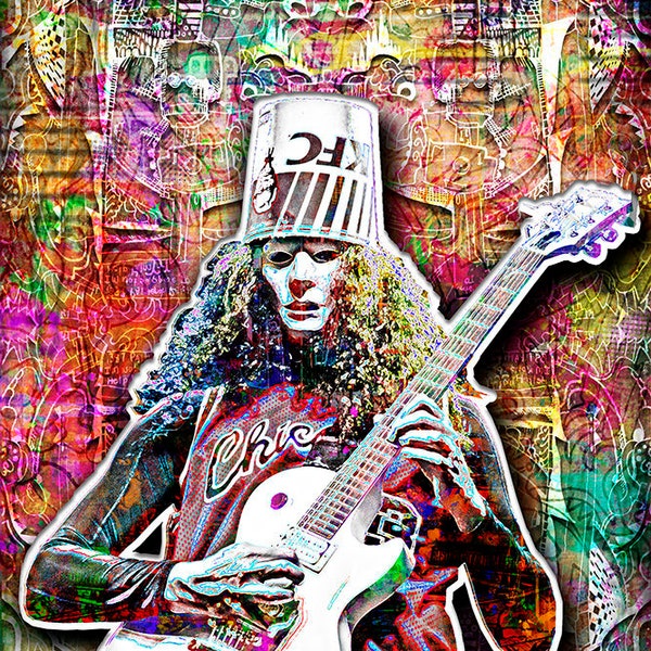 Buckethead Art - Etsy