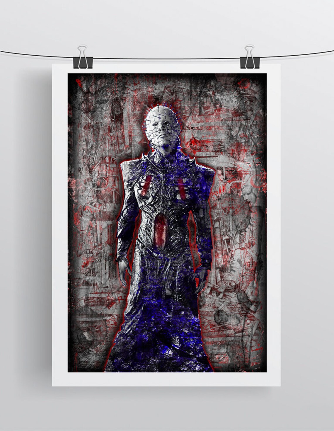 Pinhead Print Pinhead Artwork Pinhead Art Pinhead Poster - Etsy