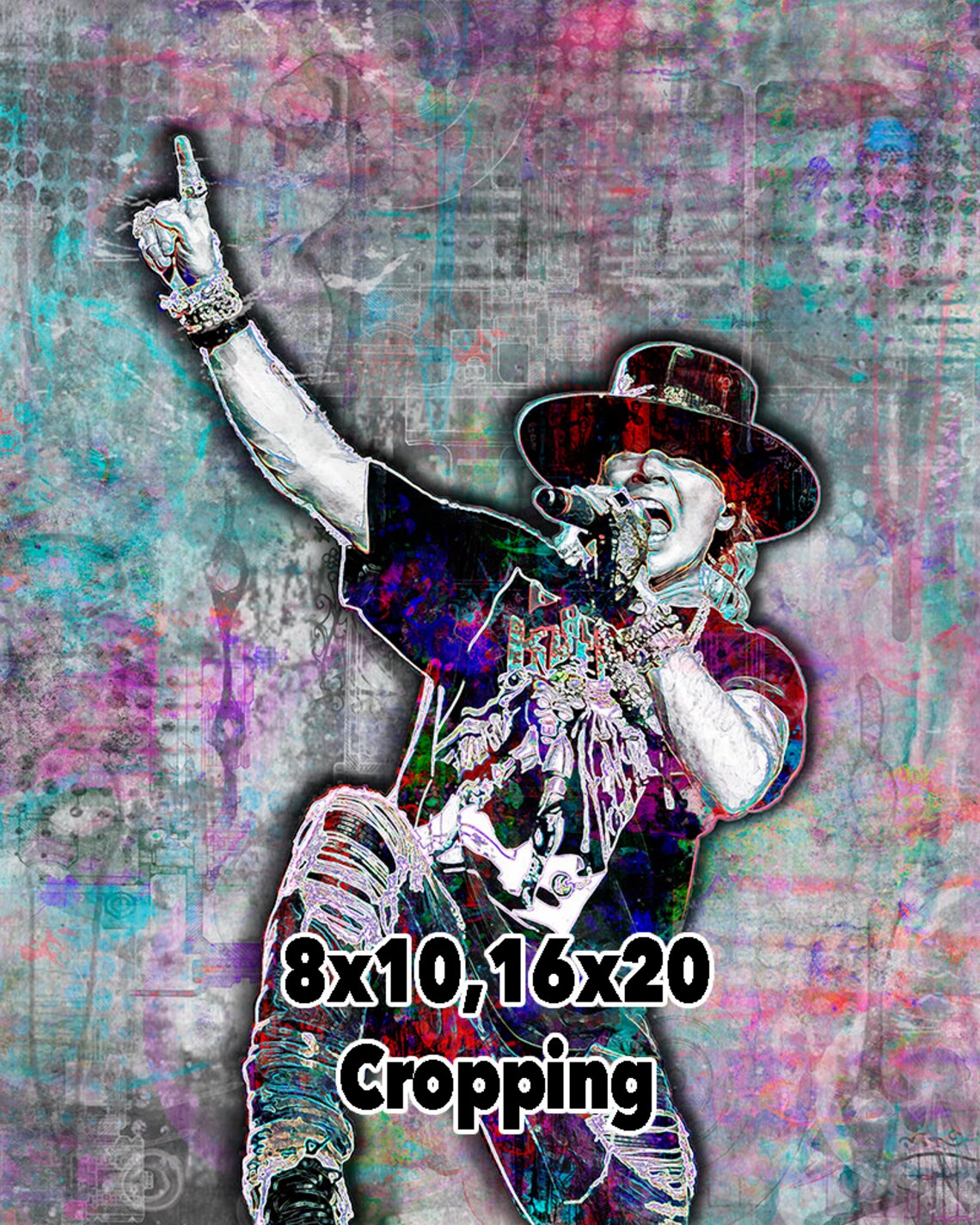 Axl Rose Poster Axl Rose Art Axl Rose Artwork Axl Rose - Etsy