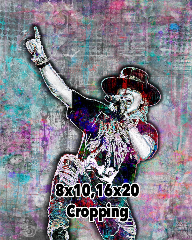 Axl Rose Poster Axl Rose Art Axl Rose Artwork Axl Rose - Etsy