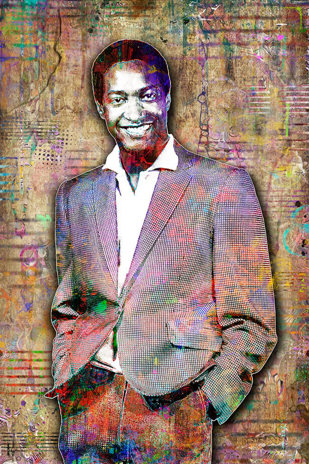 Sam Cooke Print, Sam Cooke Artwork, Sam Cooke Tribute Art, Sam Cooke ...