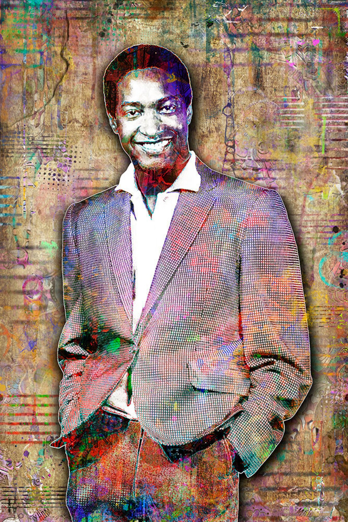 Sam Cooke Print Sam Cooke Artwork Sam Cooke Tribute Art Sam | Etsy