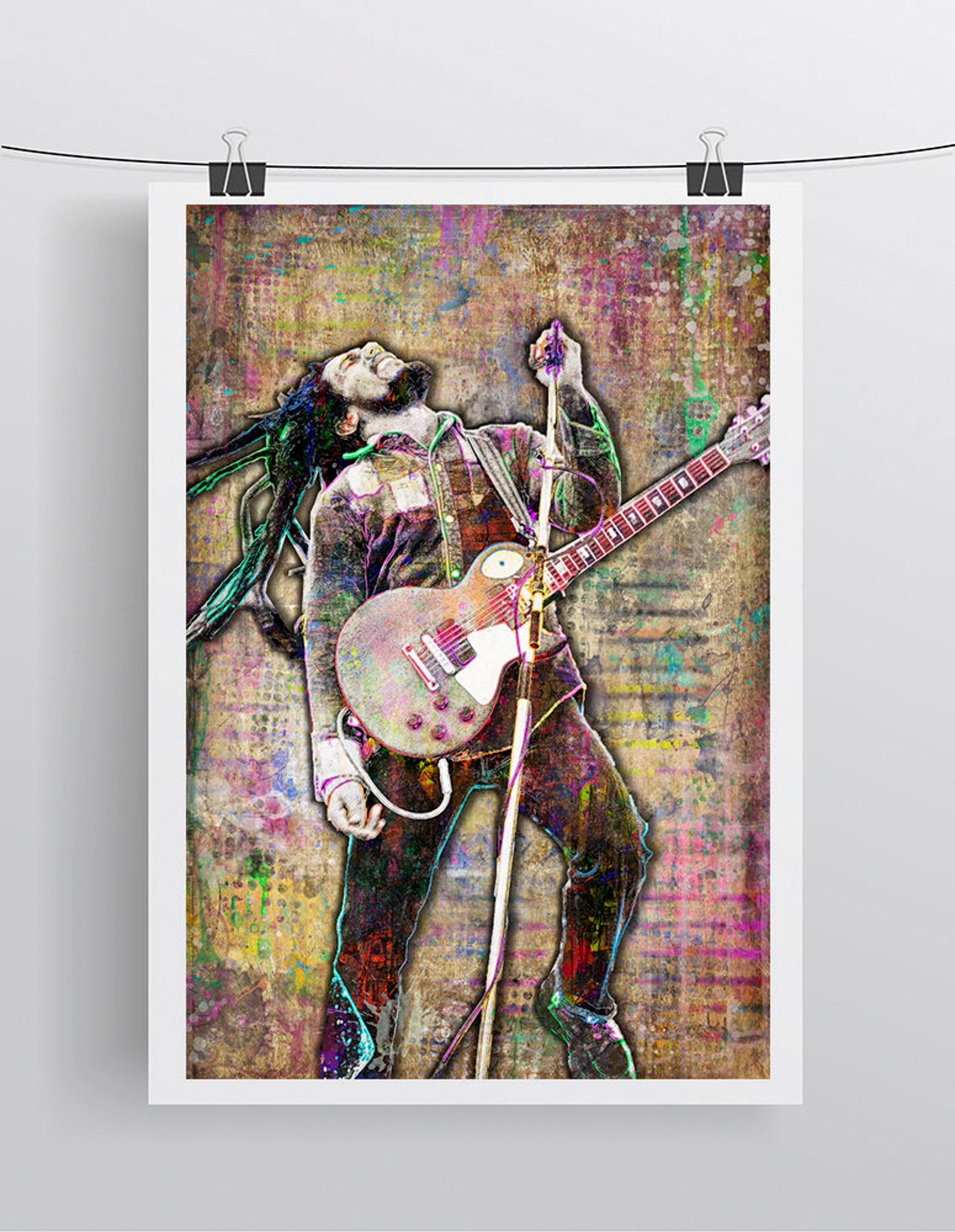 Bob Marley Print Bob Marley Artwork Bob Marley Tribute Art | Etsy