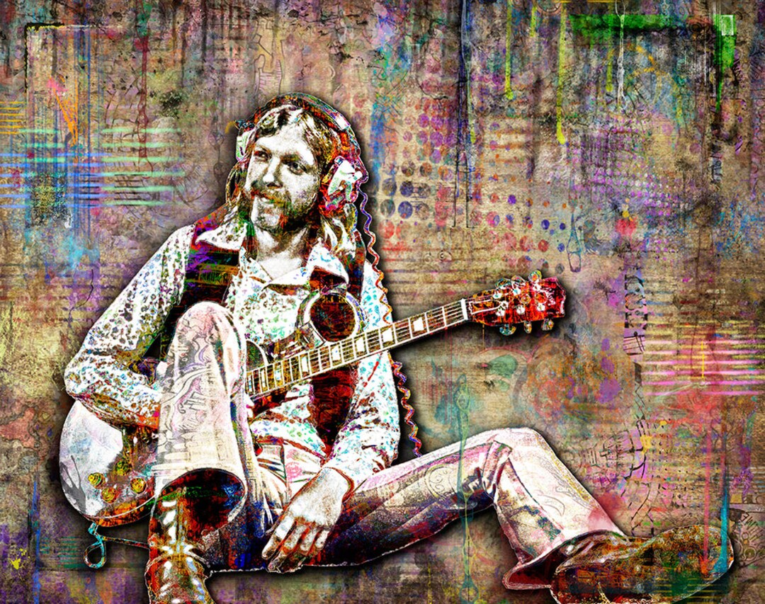 Duane Allman Poster, Duane Allman Art Duane Allman Tribute Artwork ...