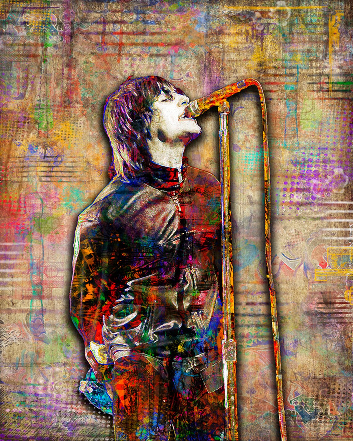 Liam Gallagher Print Liam Gallagher Artwork Liam Gallagher - Etsy