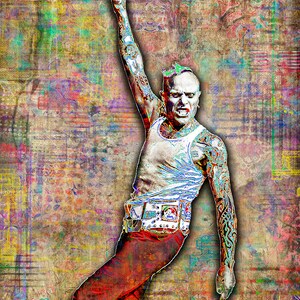 Keith Flint Print, Keith Flint Artwork, Keith Flint Tribute Art, Keith ...