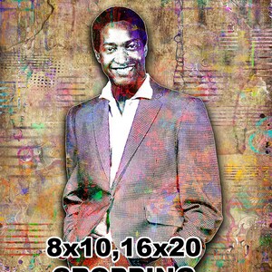 Sam Cooke Print, Sam Cooke Artwork, Sam Cooke Tribute Art, Sam Cooke ...