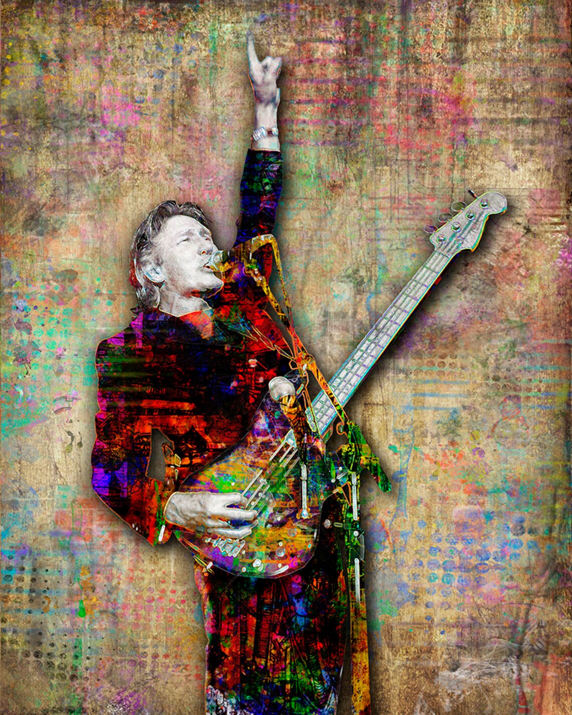Roger Waters Print Roger Waters Artwork Roger Waters Art - Etsy
