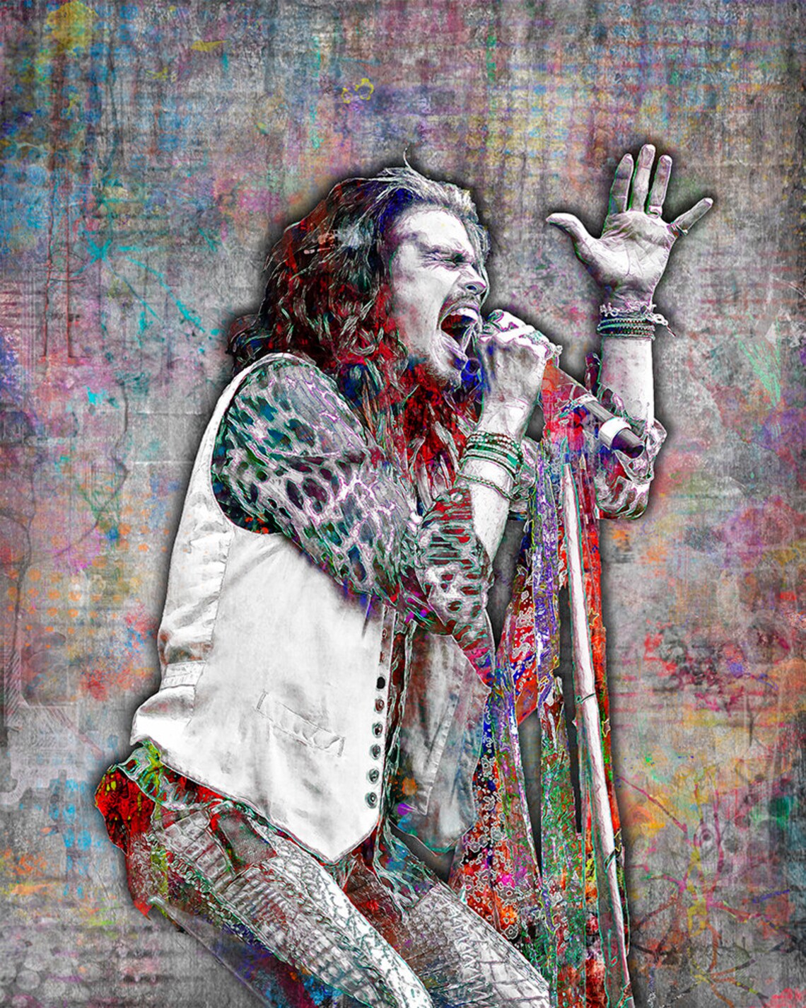 Steven Tyler Poster Steven Tyler Art Steven Tyler Artwork - Etsy