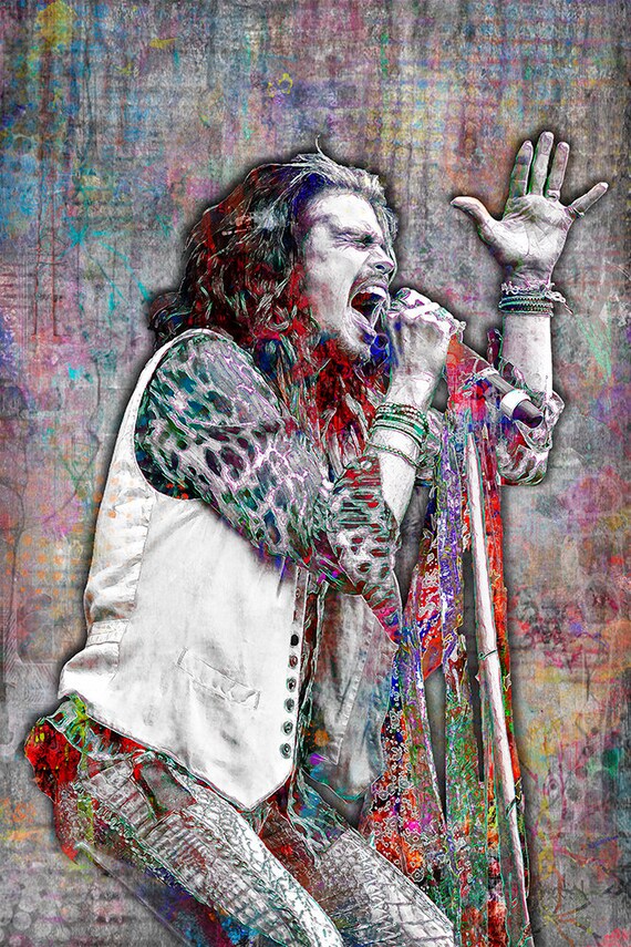 Steven Tyler Poster Steven Tyler Art Steven Tyler Artwork | Etsy