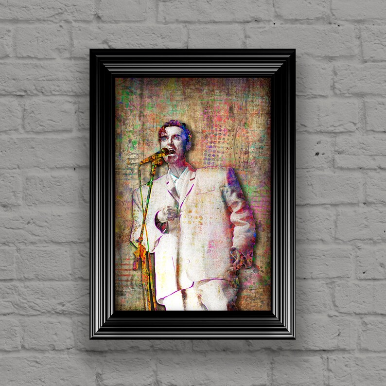 David Byrne Print David Byrne Artwork David Byrne Art David - Etsy