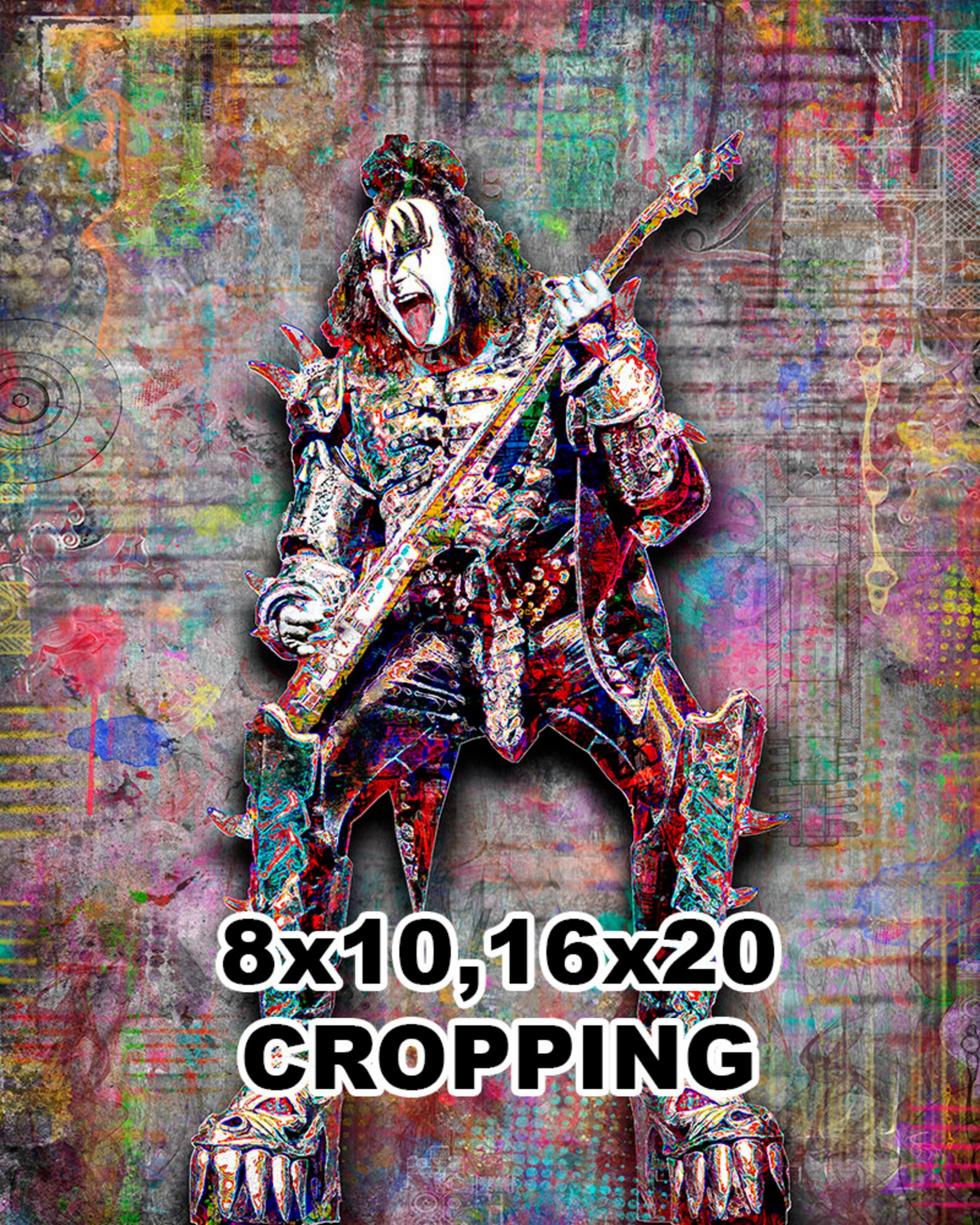 Gene Simmons Print Gene Simmons Artwork Gene Simmons Art - Etsy