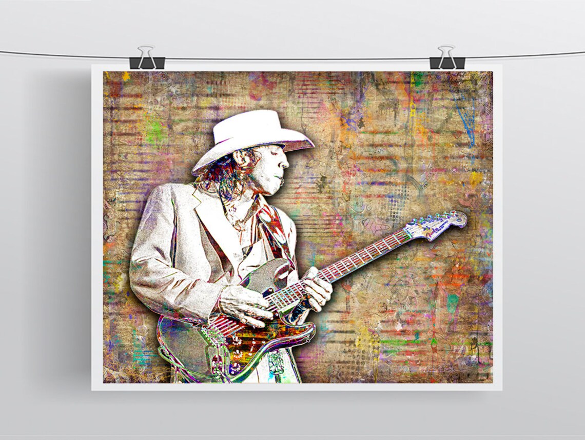 Stevie Ray Vaughan Poster Stevie Ray Vaughan Art Stevie Ray - Etsy