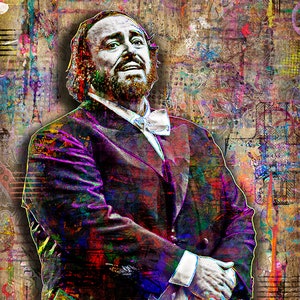 Luciano Pavarotti Print, Luciano Pavarotti Artwork, Luciano Pavarotti ...