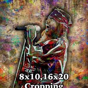 Axl Rose Print, Axl Rose Artwork, Axl Rose Art, Axl Rose Poster for ...
