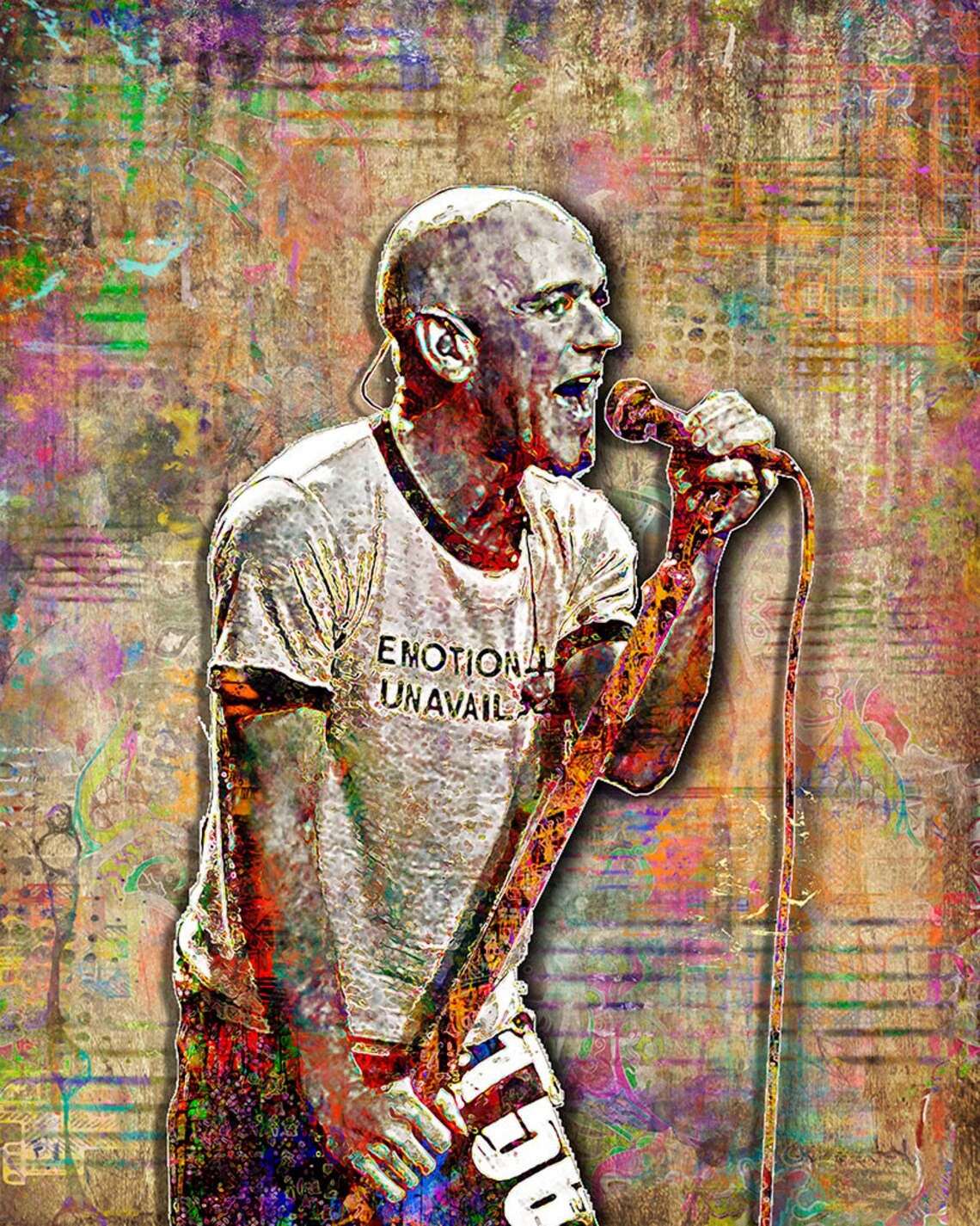Michael Stipe Print Michael Stipe Artwork Michael Stipe Art | Etsy