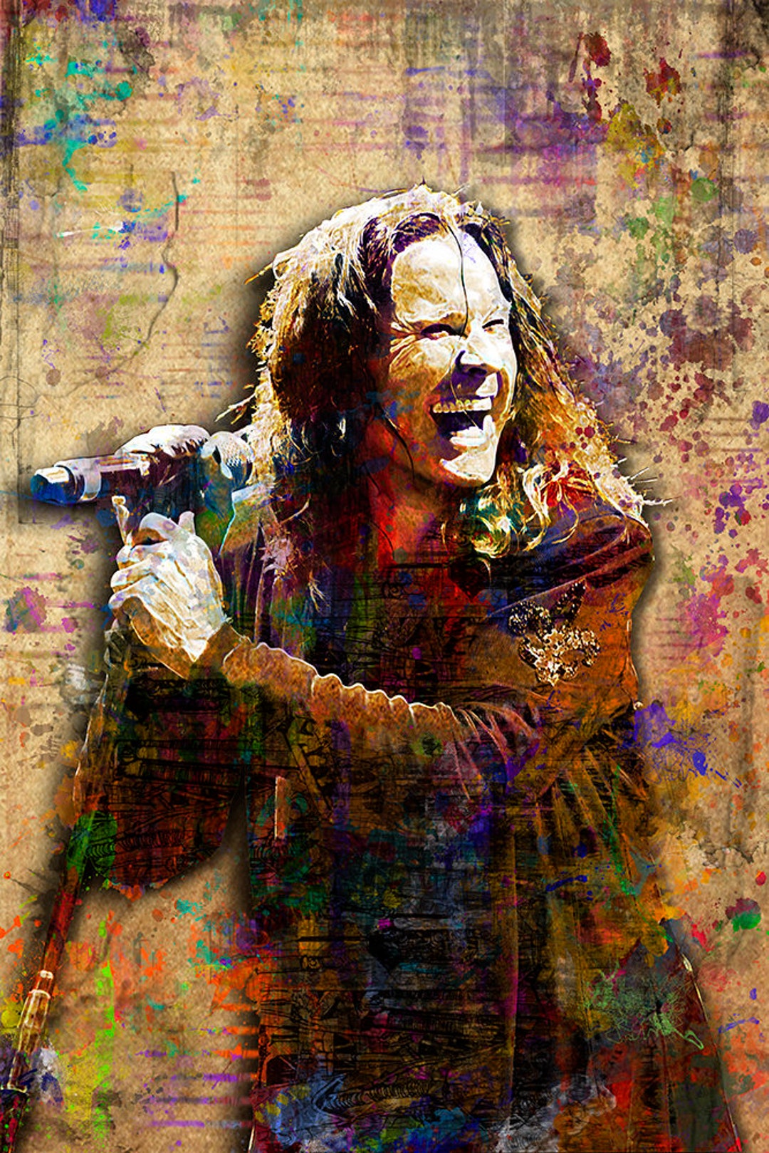 Ozzy Osbourne Print, Ozzy Osbourne Artwork, Ozzy Osbourne Art, Ozzy ...