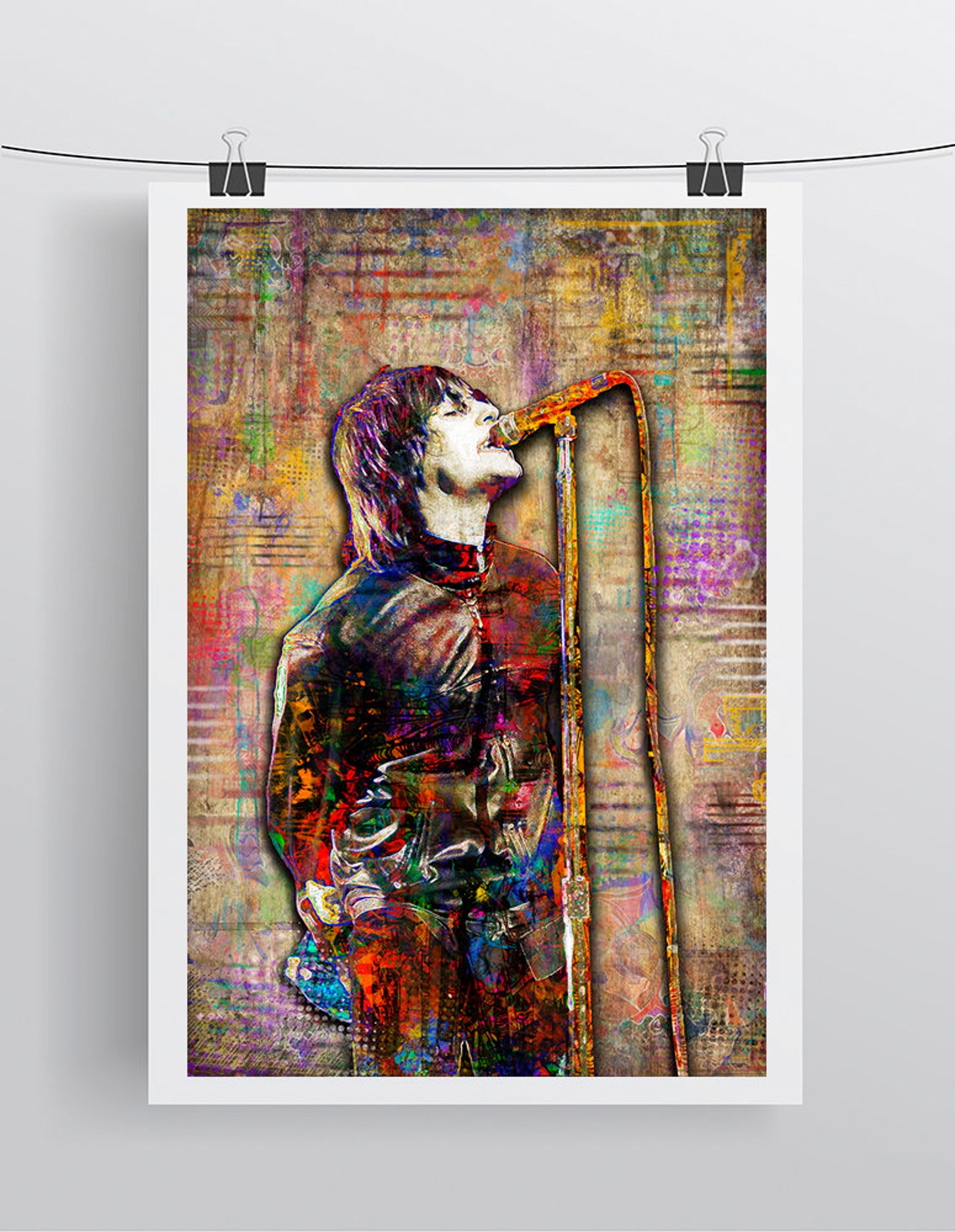 Liam Gallagher Print Liam Gallagher Artwork Liam Gallagher - Etsy
