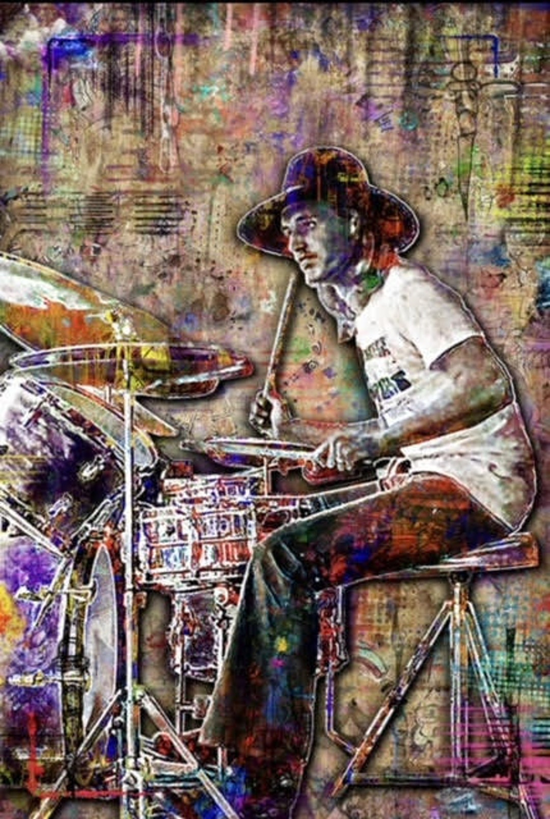 Butch Trucks Print, Butch Trucks Artwork,butch Trucks Tribute Art ...