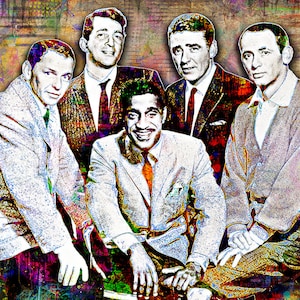 The Rat Pack Print, the Rat Pack Artwork, the Rat Pack Tribute Art, the ...