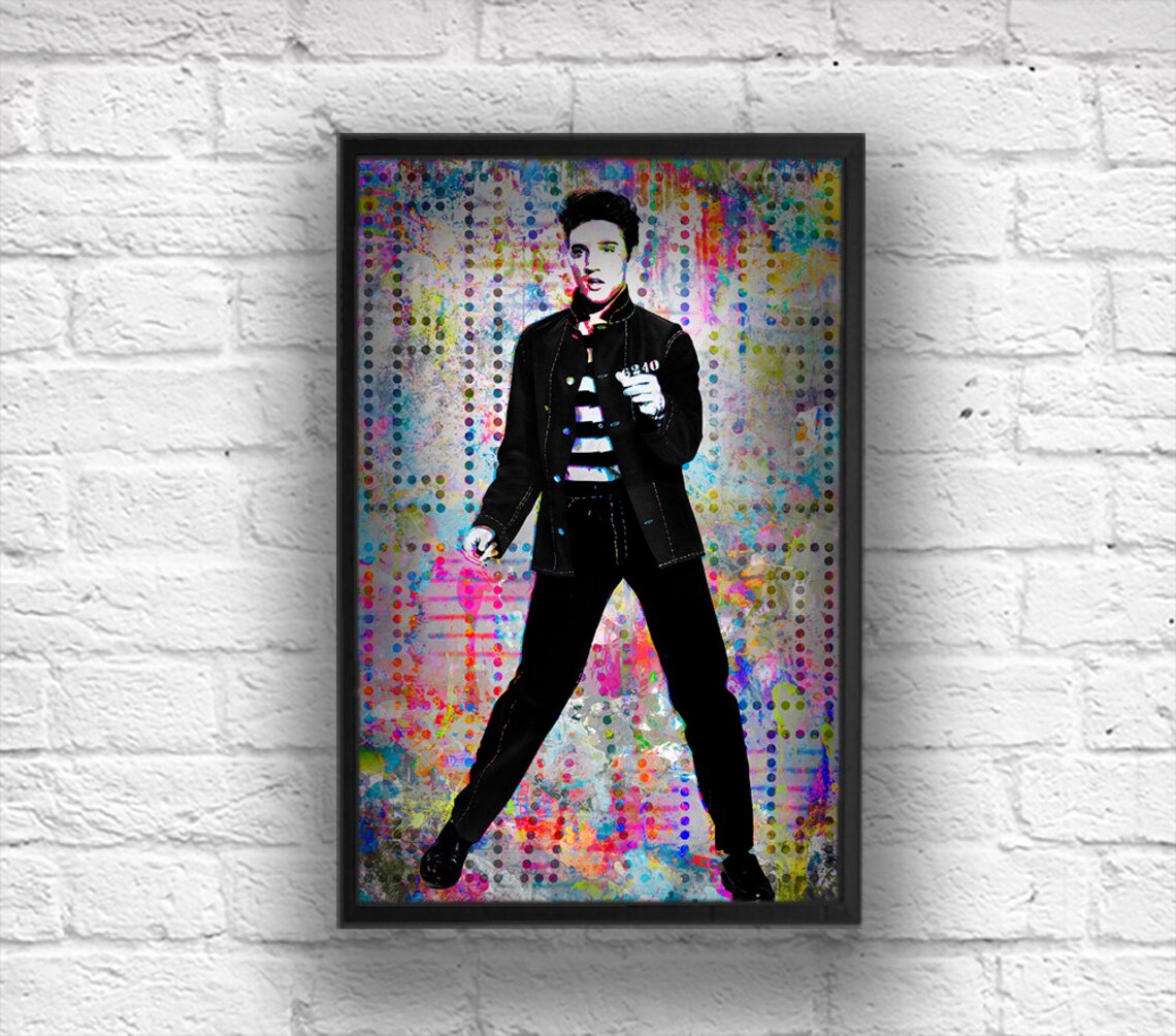 Elvis Art Elvis Print Elvis Tribute Poster Elvis Artwork | Etsy