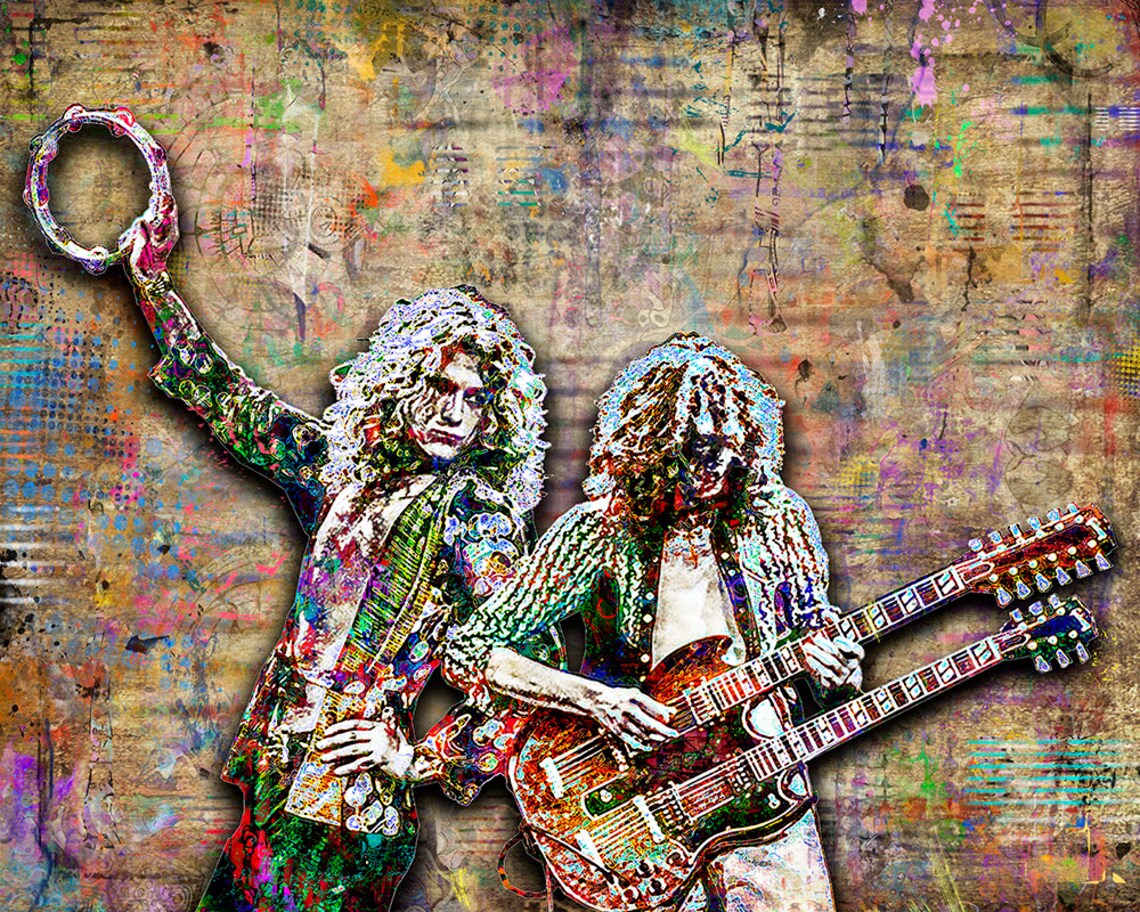 Led Zeppelin Print Led Zeppelin Artwork Led Zeppelin Art - Etsy