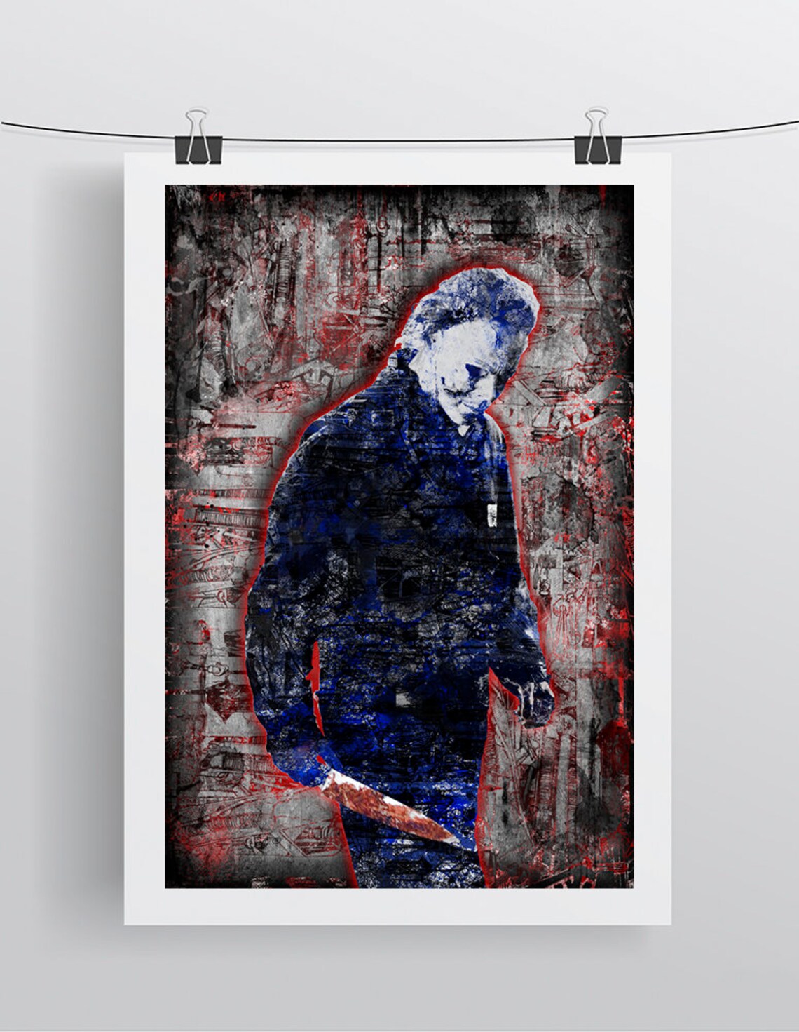 Michael Myers Print Michael Myers Artwork Michael Myers Art | Etsy