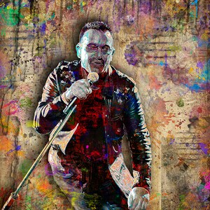 Bono Print, Bono Artwork, Bono Art, Bono Poster for U2 Fans - Etsy