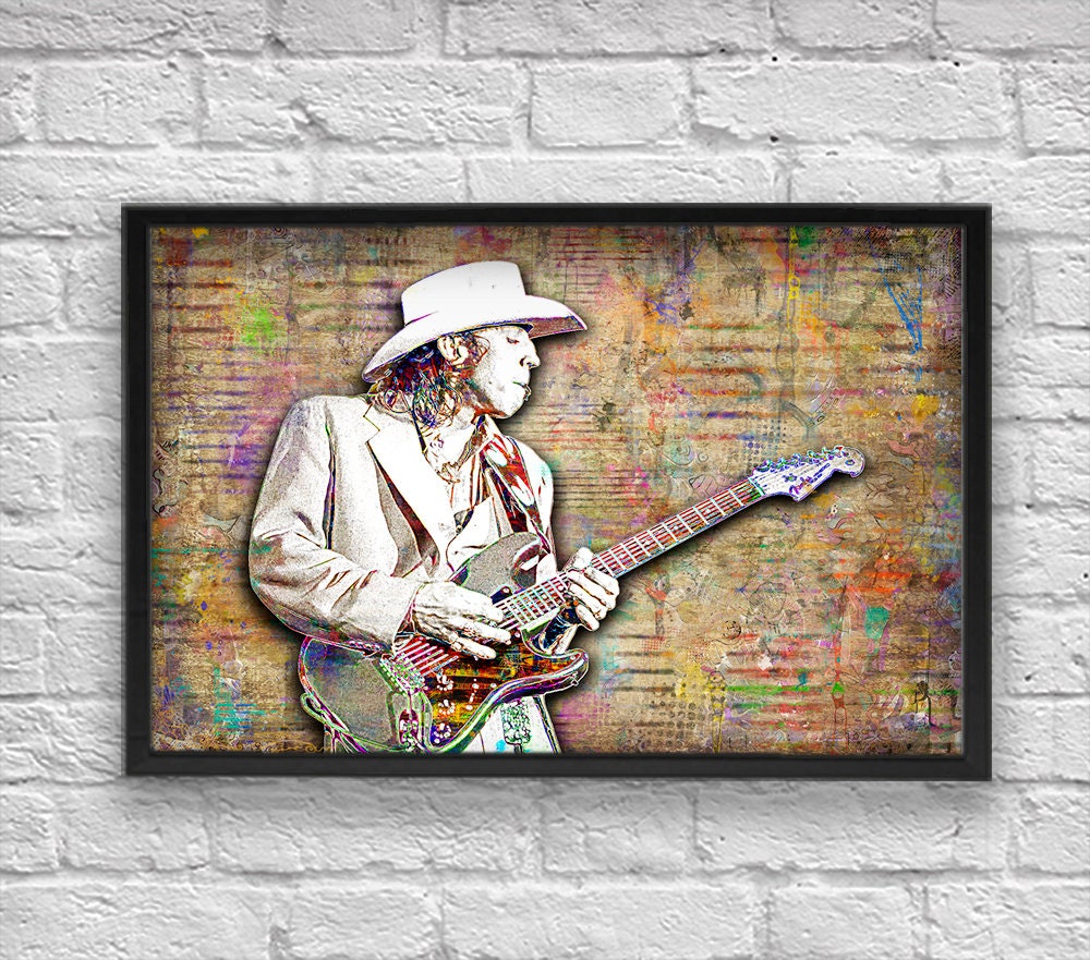 Stevie Ray Vaughan Poster Stevie Ray Vaughan Art Stevie Ray - Etsy