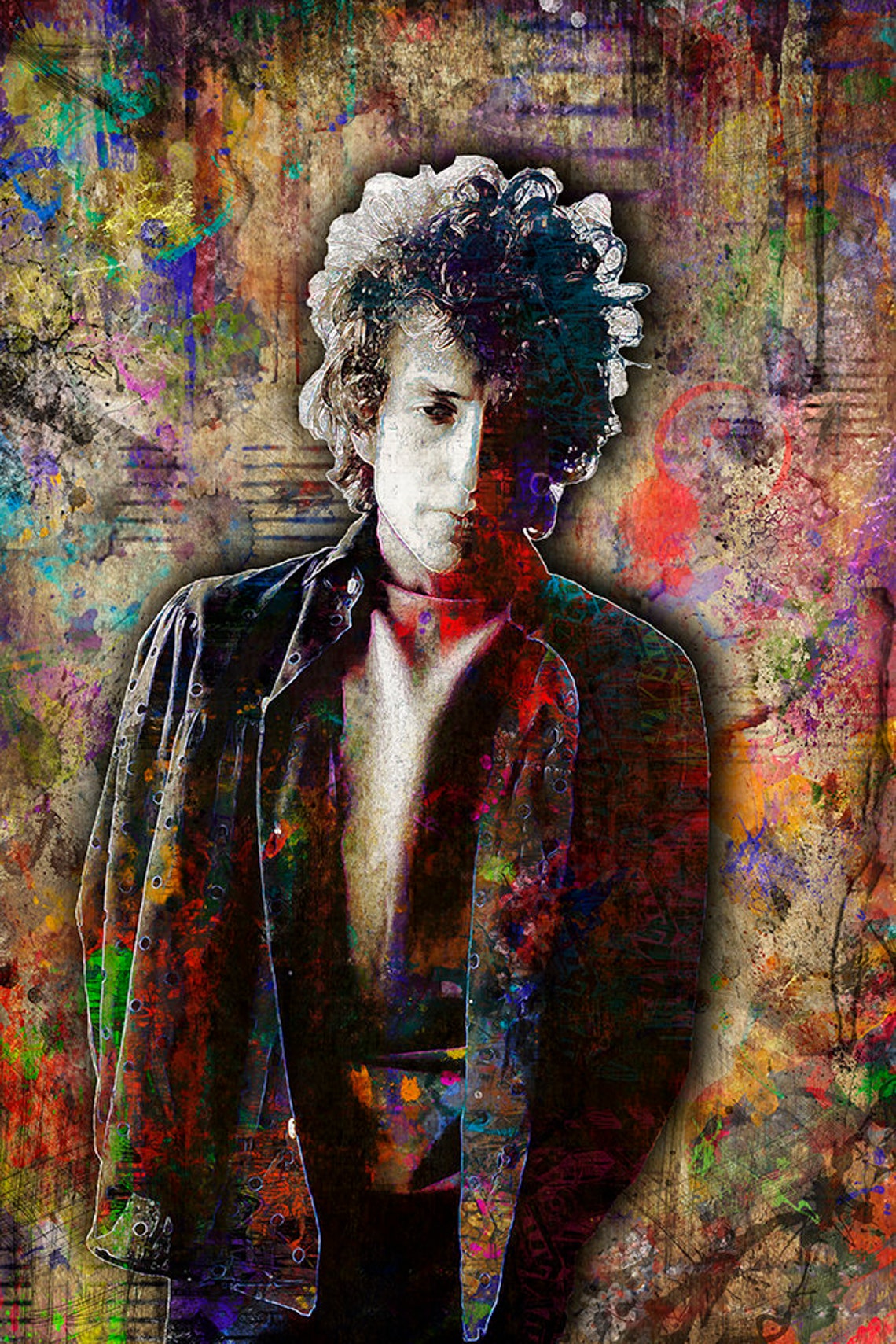 Bob Dylan Print Bob Dylan Artwork Bob Dylan Art Bob Dylan | Etsy