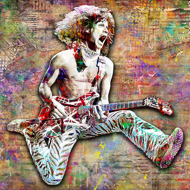 Eddie Van Halen Print - Etsy
