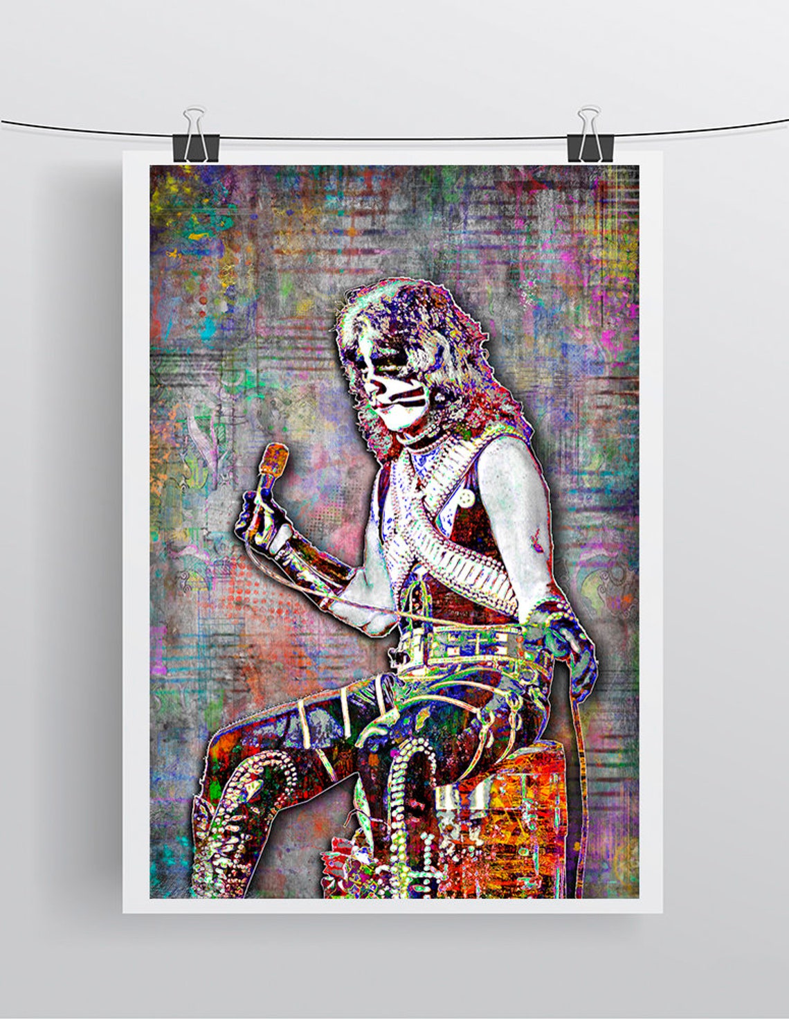Peter Criss Print Peter Criss Artwork Peter Criss Art Peter | Etsy