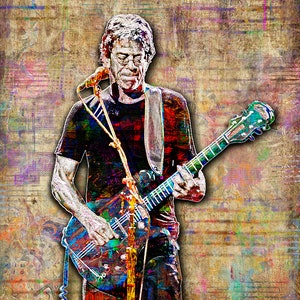 Lou Reed Print, Lou Reed Artwork, Lou Reed Tribute Art, Lou Reed Poster ...