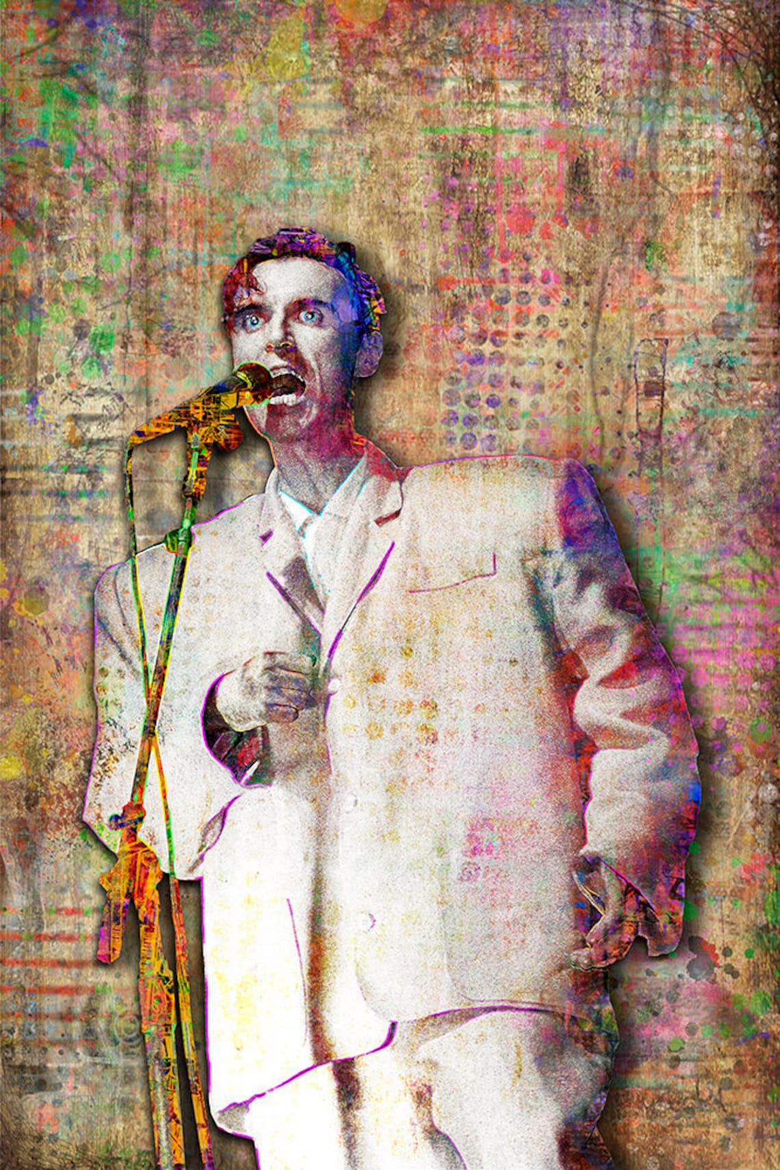 David Byrne Print David Byrne Artwork David Byrne Art David - Etsy